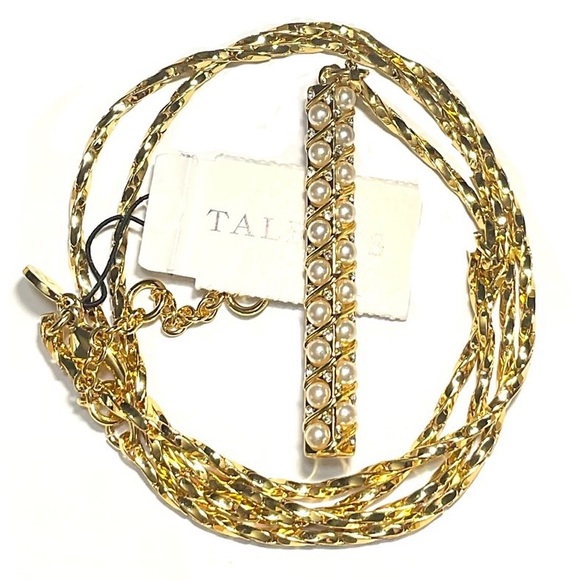 Talbots | Jewelry | Nwt Talbots Sparkle Linear Pendant Necklace | Poshmark